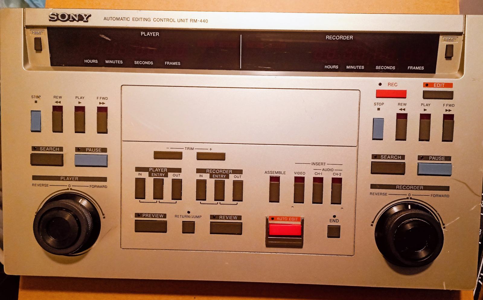 Sony automatic editing control RM-440