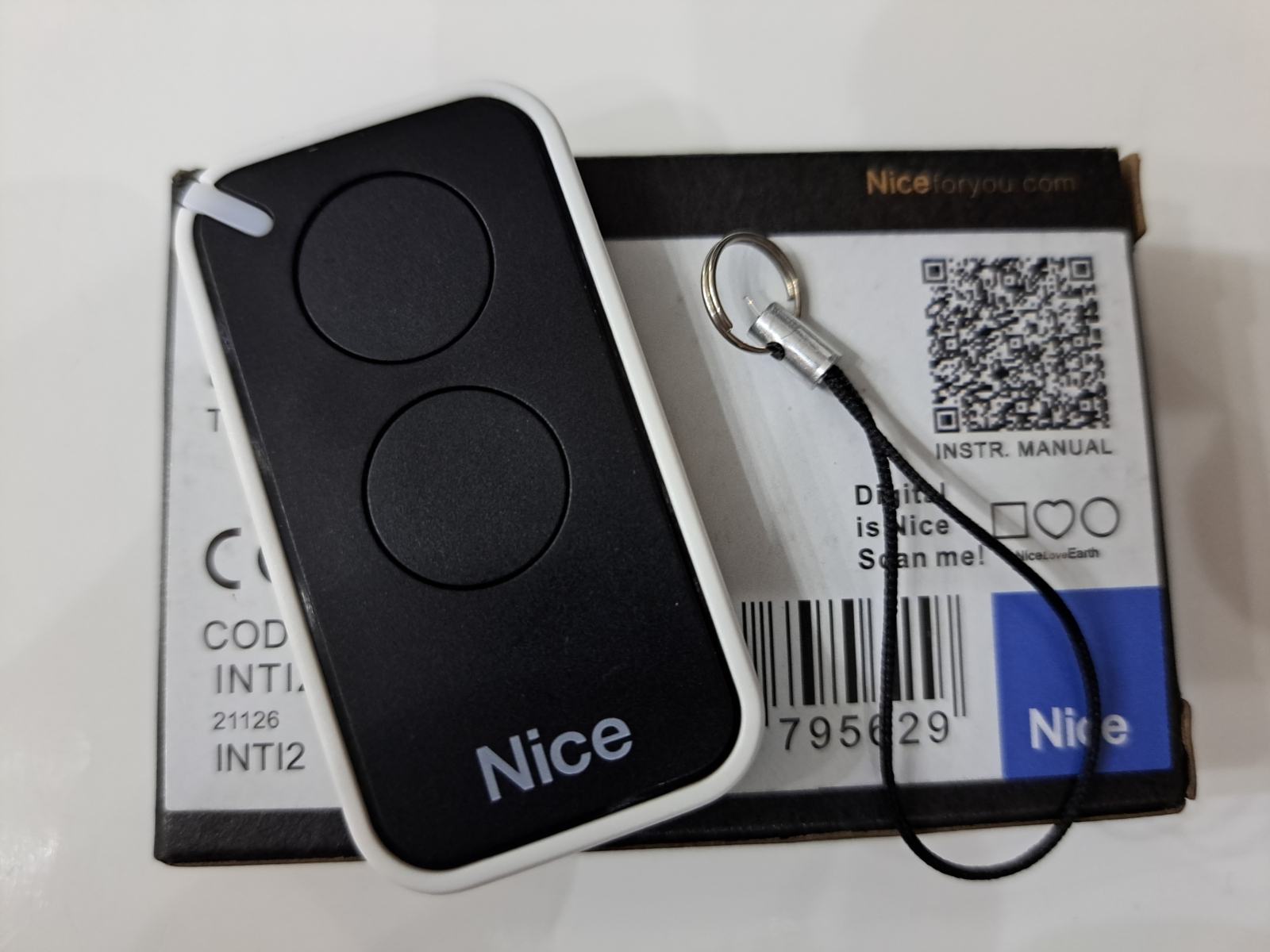 Daljinec Nice Era Inti 433,92Mhz pilot daljinski upravljalec za vrata