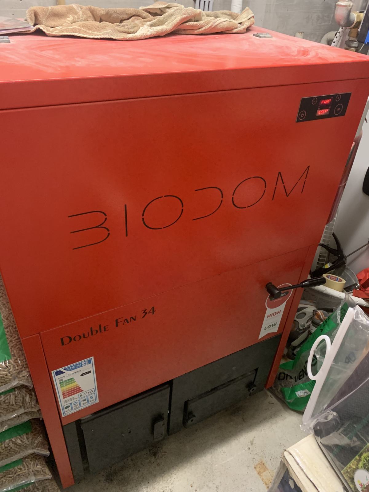Peč biodom double fan 34