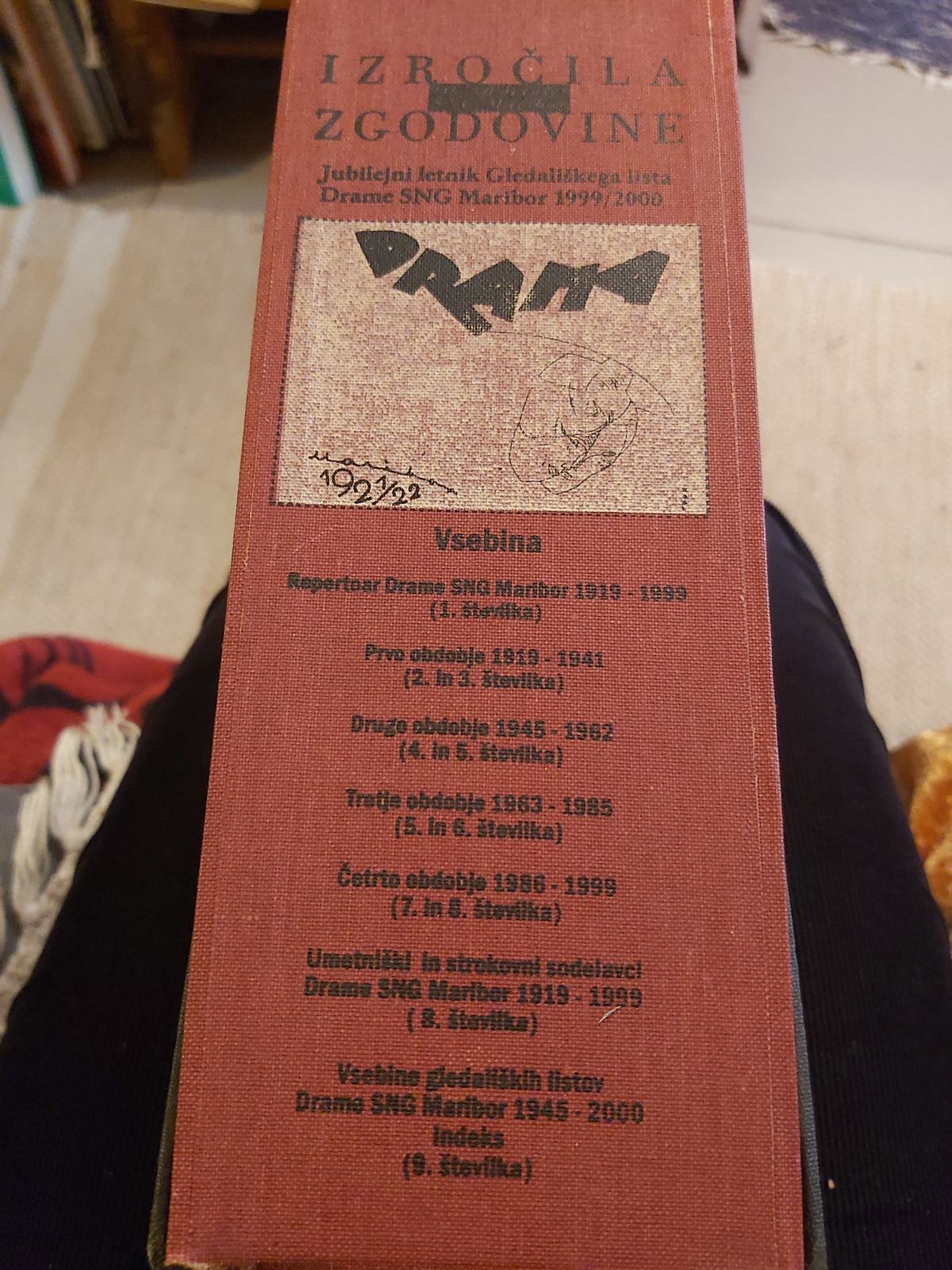 VILI RAVNJAK IZROČILA ZGODOVINE JUBILEJNI LETNIK GLEDALIŠKEGA LISTA