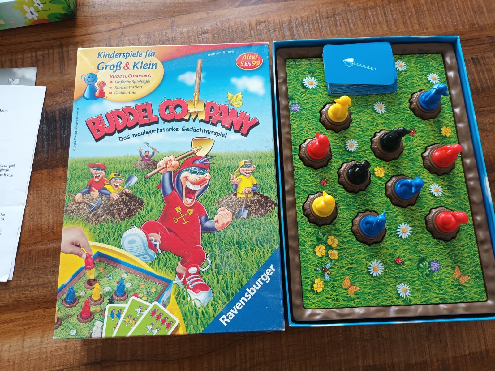 družabna igra buddel company,Ravensburger,krtki