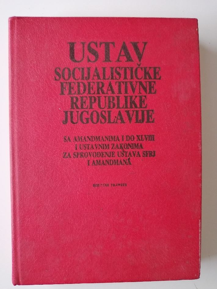 USTAV SFRJ, 1989, USTAVA JUGOSLAVIJE