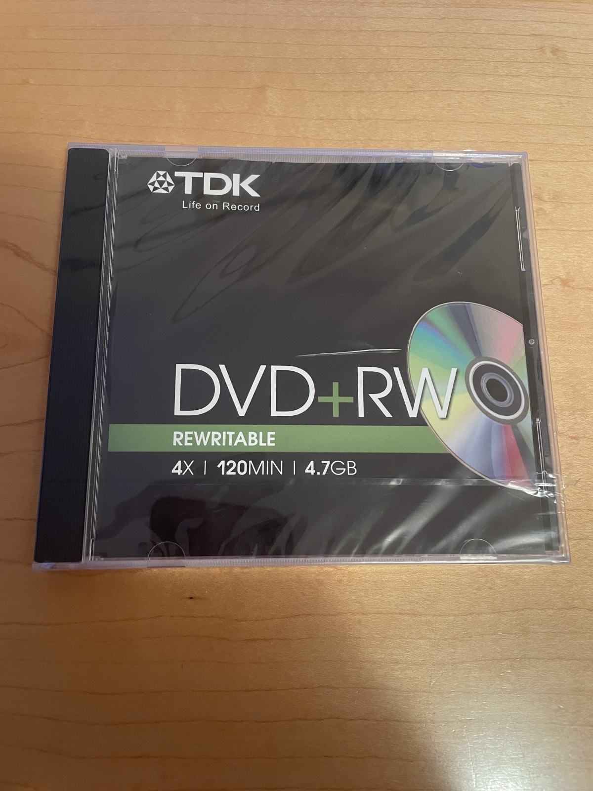DVD+RW TDK 4,7GB REWRITABLE, 120 MIN NOV
