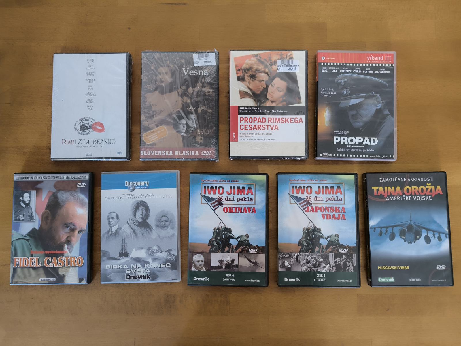 DVD filmi Rimu z ljubeznijo, Vesna, Propad rimskega cesarstva, Propad
