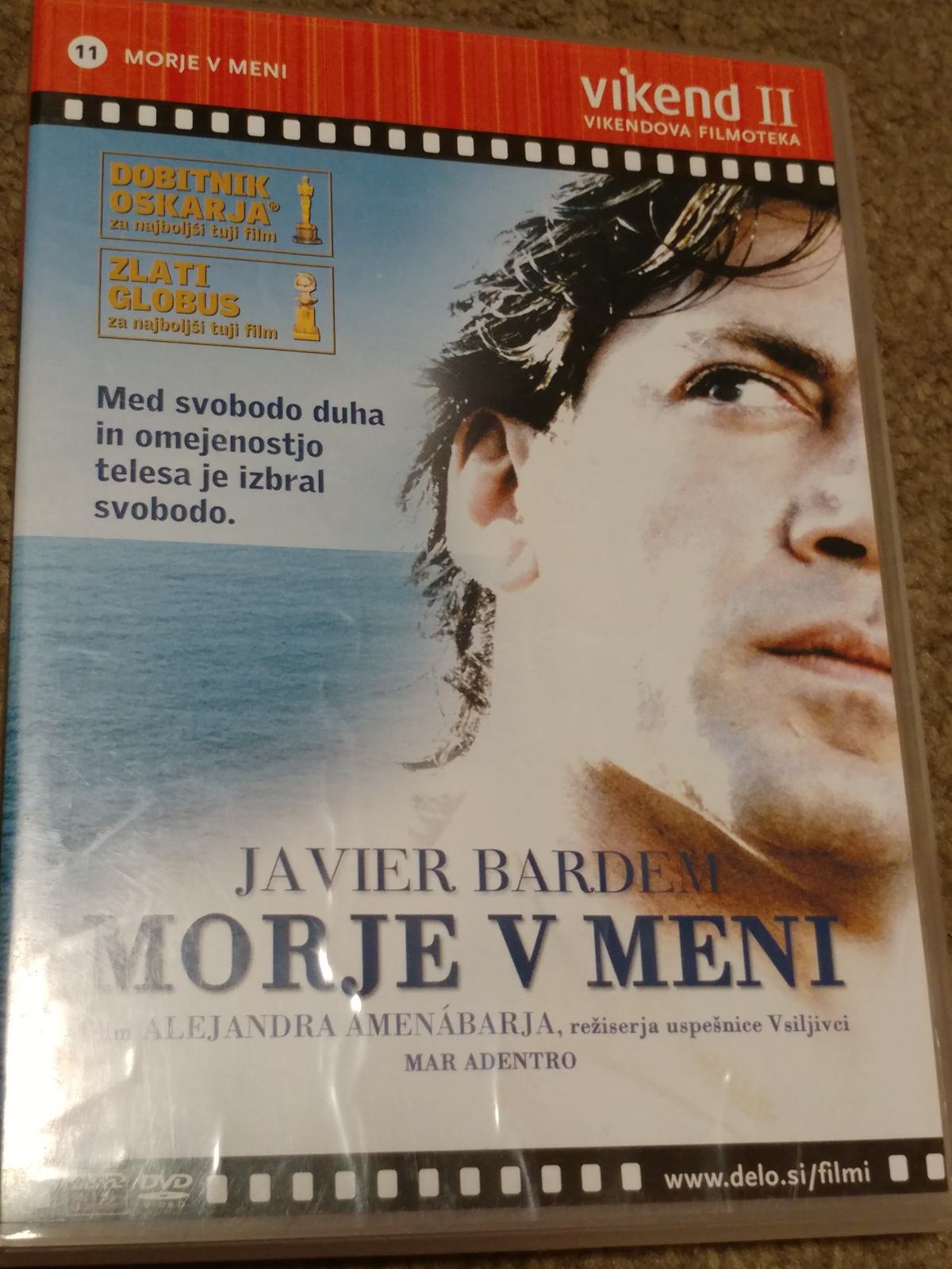 DVD Mar adentro - Morje v meni (Alejandro Amenábar, Španija, 2004)