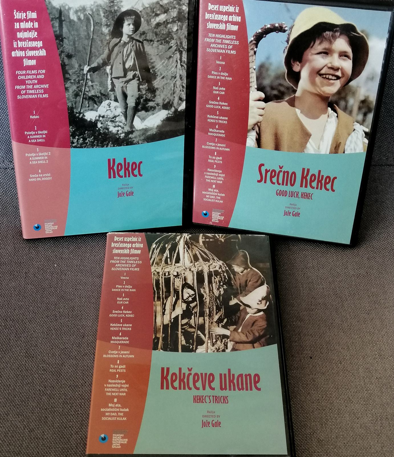 Kekec, Srečno Kekec in Kekčeve ukane (trilogija, SLO filmi), 3xDVD