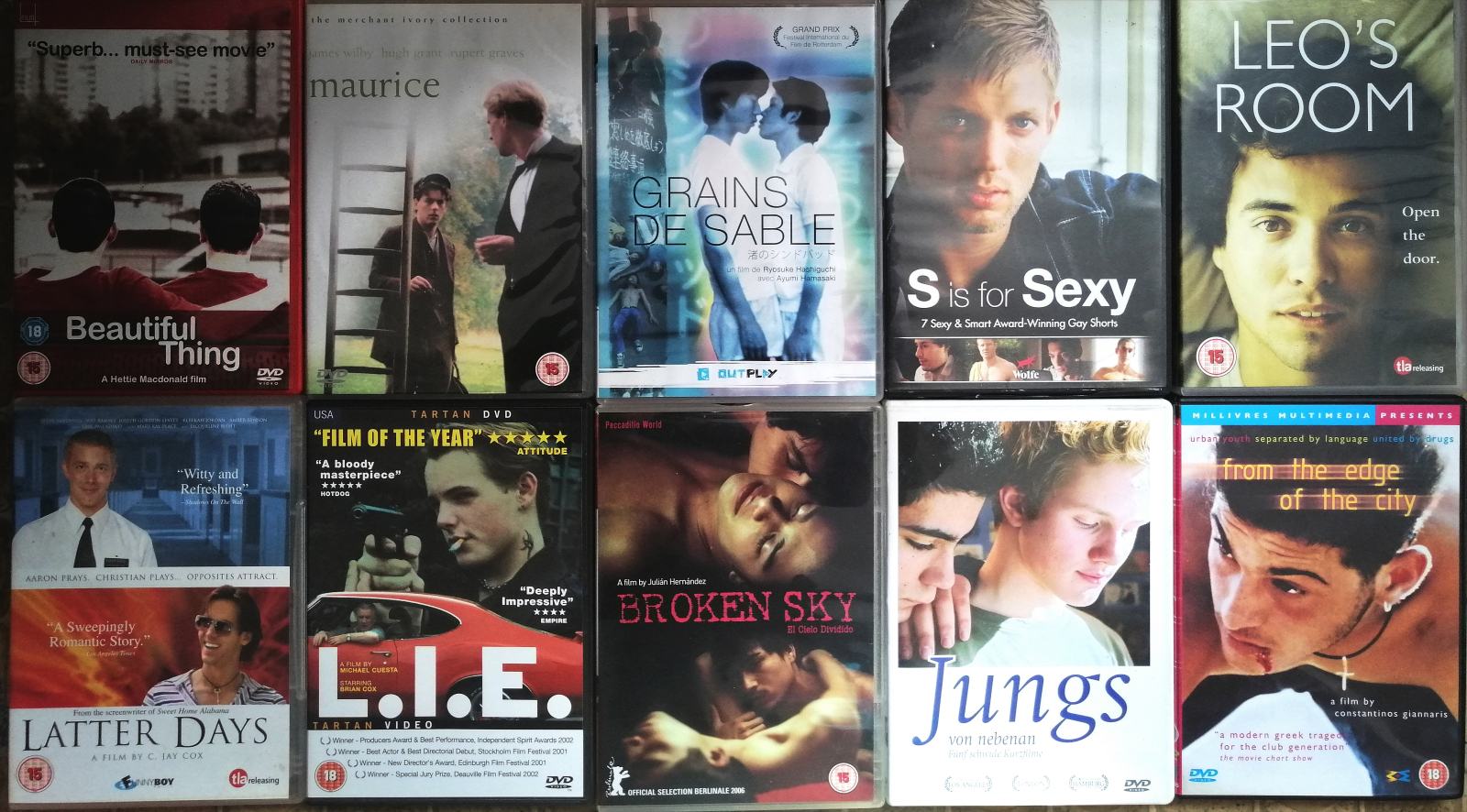 LGBT filmi - 11x drama, romanca (12x DVD)