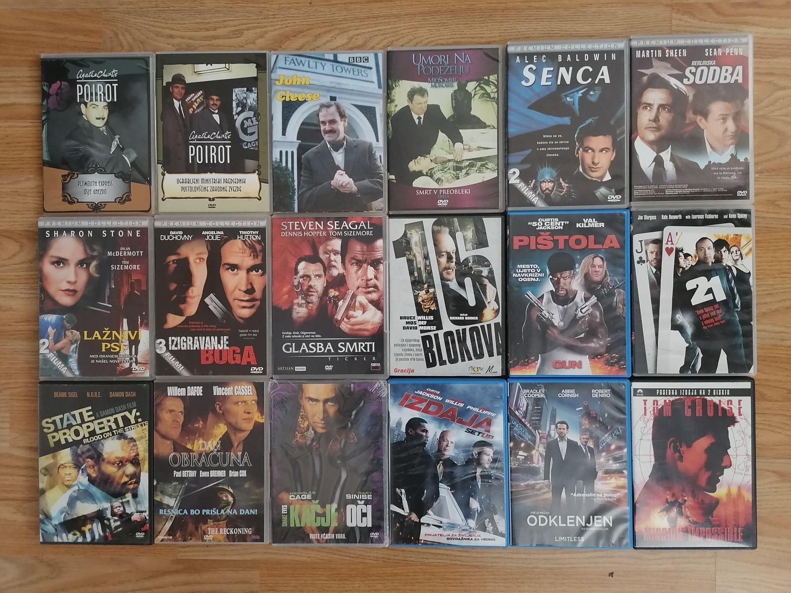 Originalne DVD kriminalke John Cleese,Senca,Berlinska sodba,...