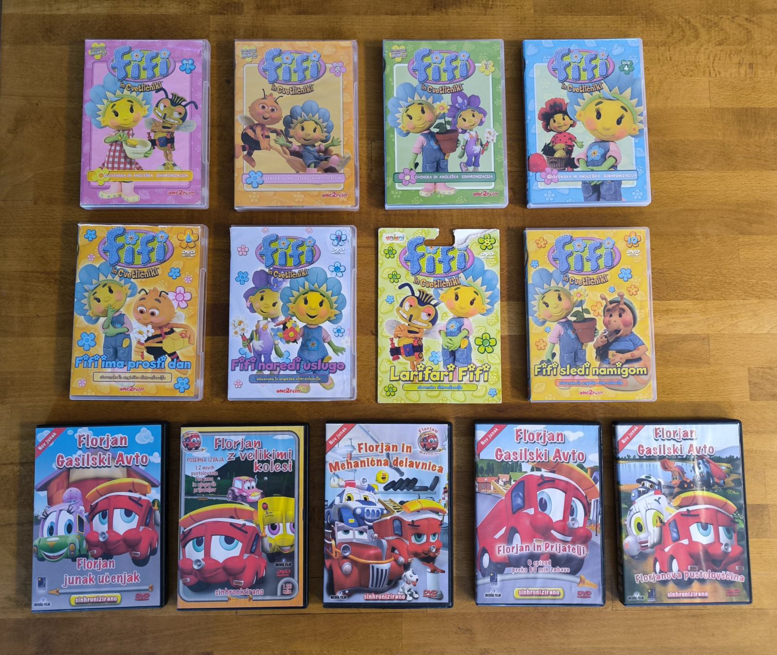 Originalne DVD risanke Fifi in Cvetličniki, Florjan gasilski avto