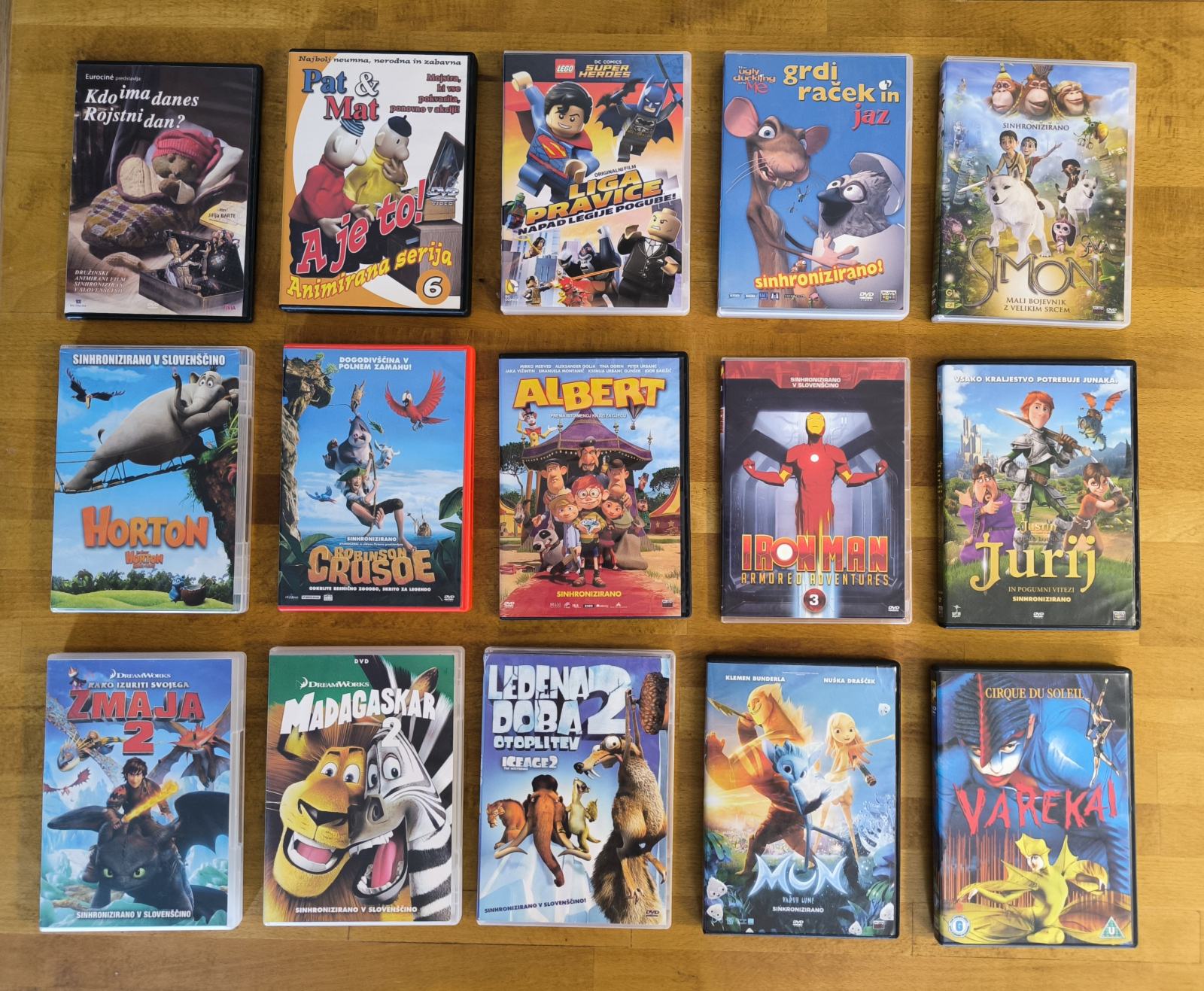 Originalne DVD risanke Kdo ima danes Rojstni dan?, A je to!, Lego,...