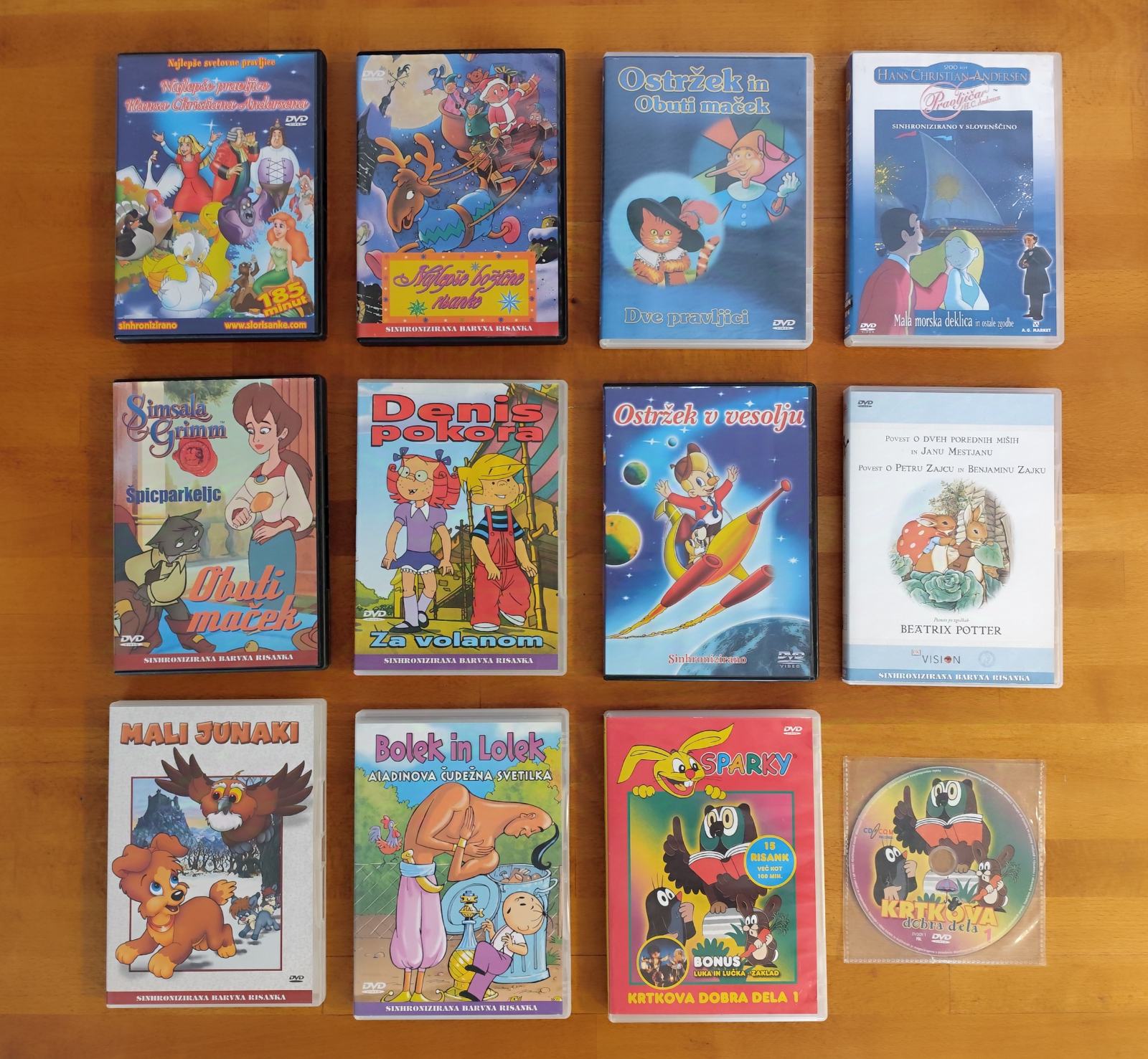 Originalne DVD risanke Ostržek v vesolju, Beatrix Potter, Mali junaki