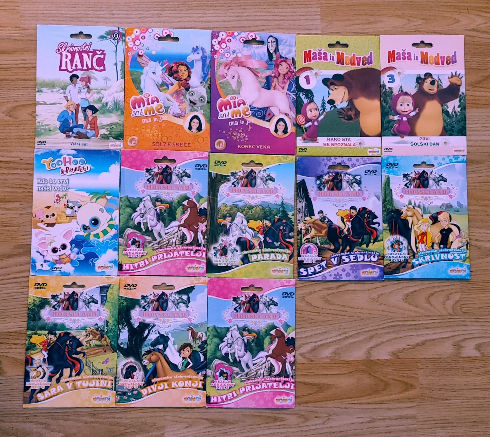 Originalne DVD risanke Skrivnostni ranč,Mia in jaz,...