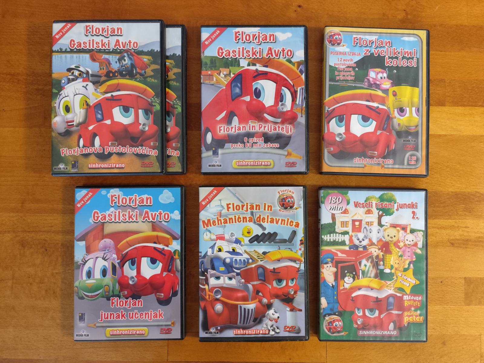 Originalne DVD risanke iz zbirke Florjan Gasilski Avto