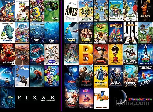 Risanke DVD celovečerne kino uspešnice - sinhronizirane v slovenščino