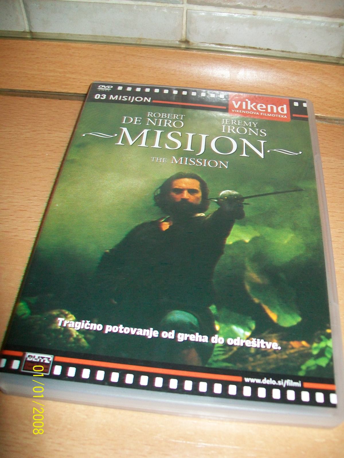 The Mission (Misijon 1986) - DVD (Rober De Niro, Jeremy Irons)
