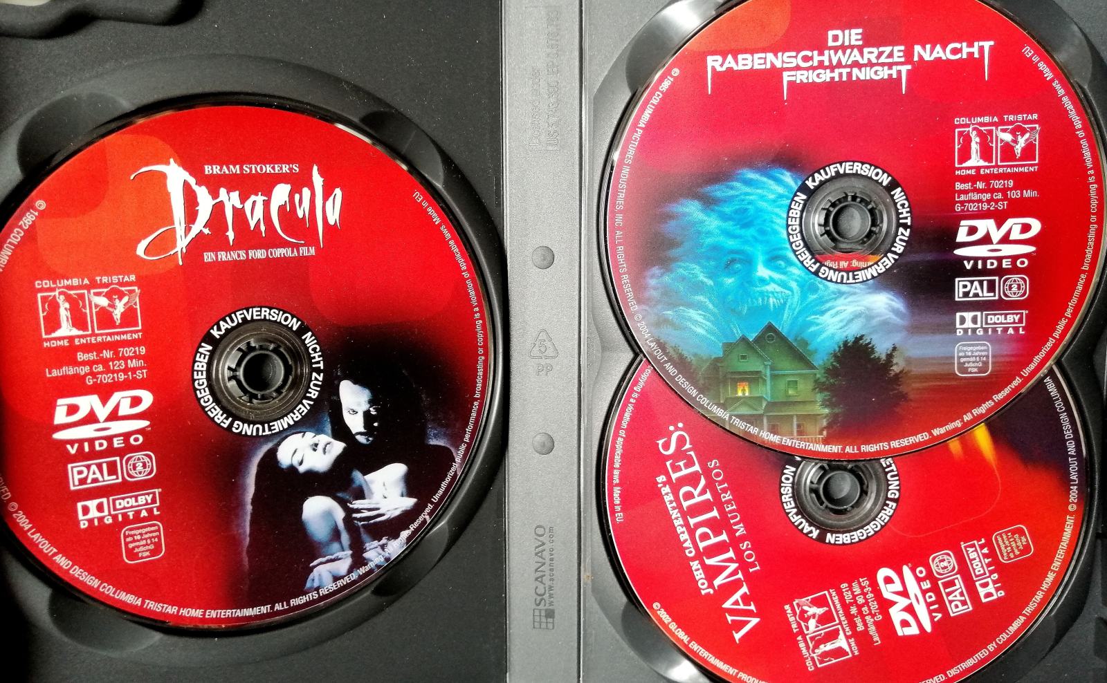 Vampirski box set: Bram Stokers Dracula, Fright Night, Vampires 3xDVD