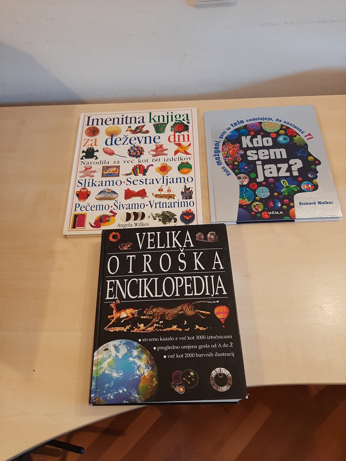 Velika otroška enciklopedija in knjiga Kdo sem jaz