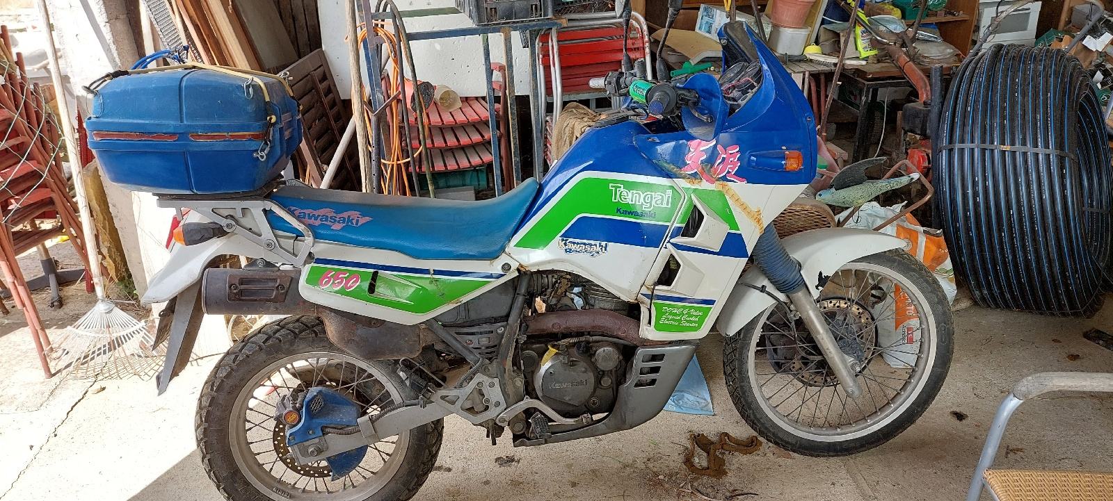 motorno kolo kawasaki klr 650 tengai, 1990 l.