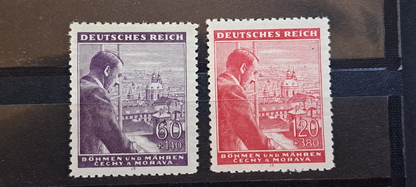 Adolf Hitler - Bohmen Und Mahren 1943 - Mi 126/127 - čiste (Rafl01)