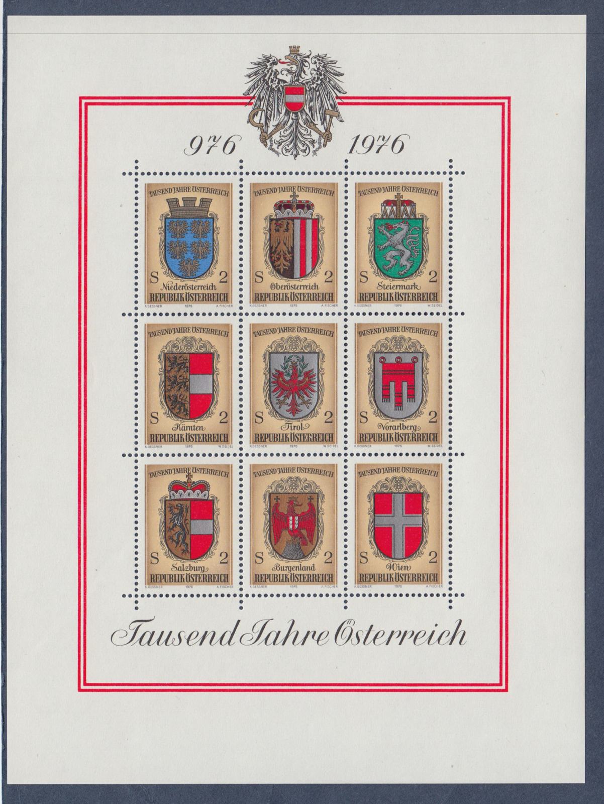 AVSTRIJA - 1000. obletnica, heraldika