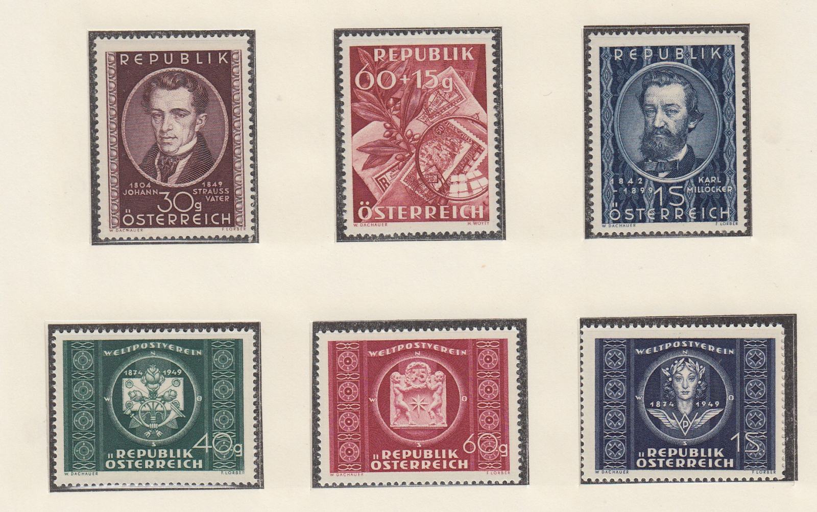 Avstrija 1949/50 - več serij