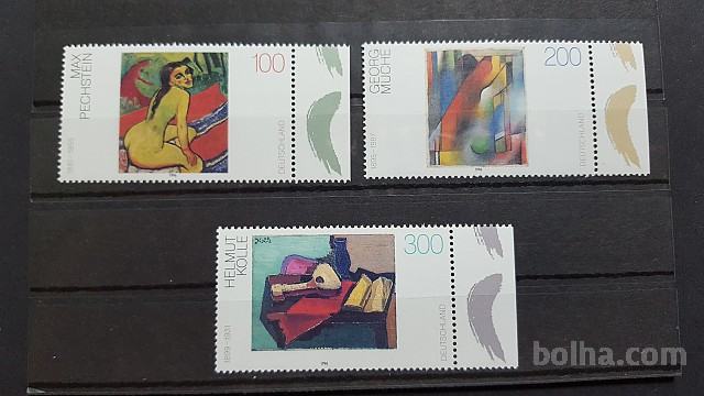 moderno slikarstvo - Nemčija 1996 - Mi 1843/1845 - čiste (Rafl01)