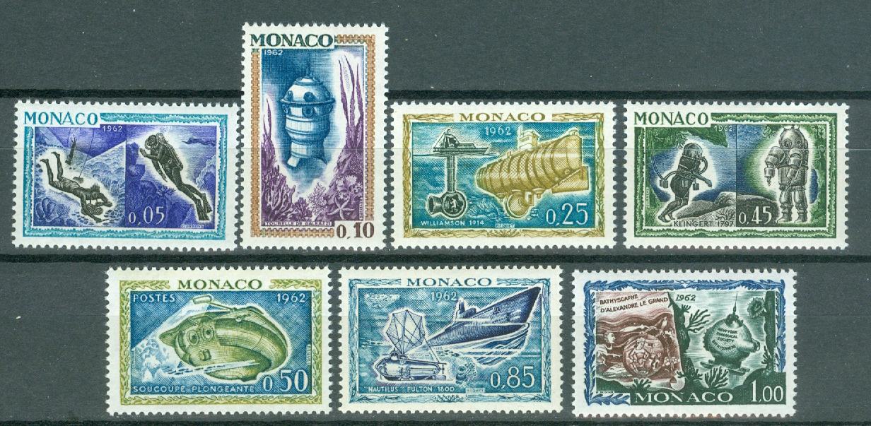 Monako 1962 pod vodo serija MNH**
