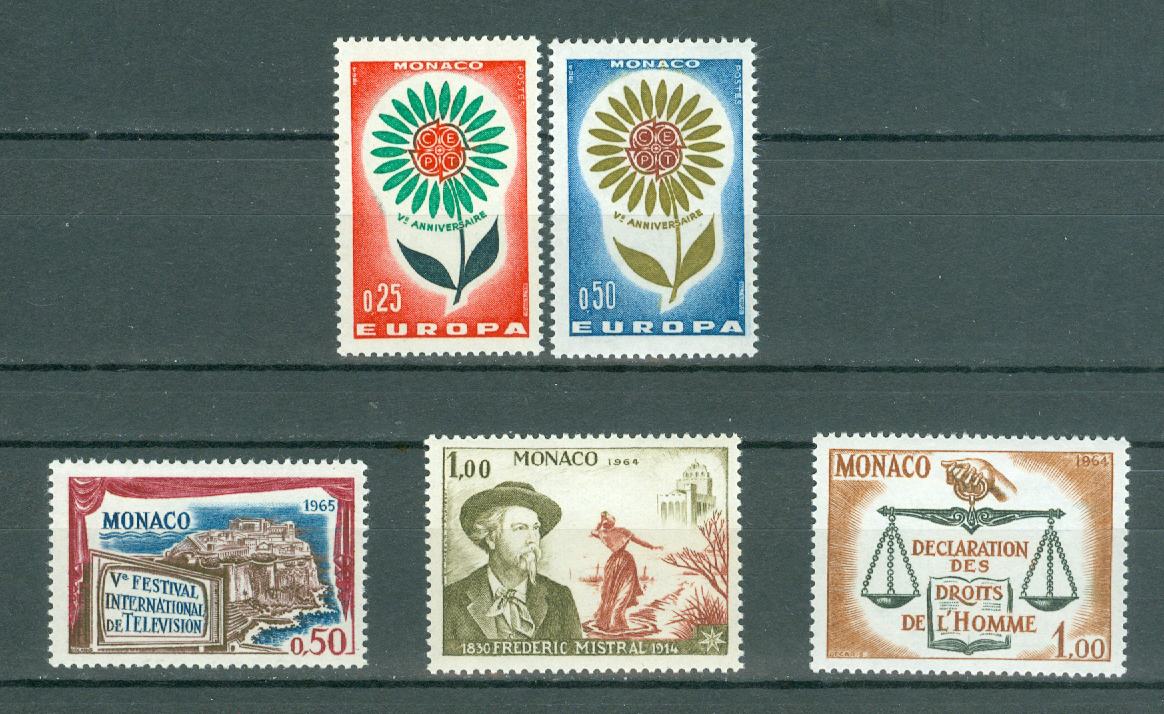 Monako 1964 EU Cept serija in 3 sam. znamke MNH**