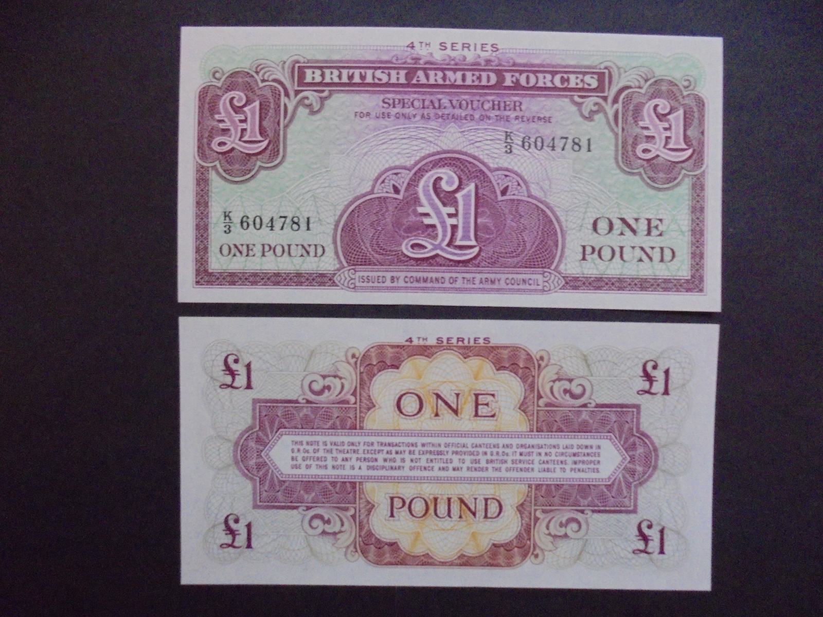 ANGLIJA-BRITISH ARMED FORCES 1 POUND ND(1972) UNC