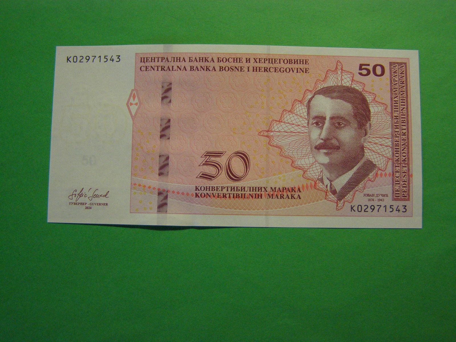 BOSNA IN HERCEGOVINA 2025 - 50 KONVERTIBILNIH MARK - PRODAM