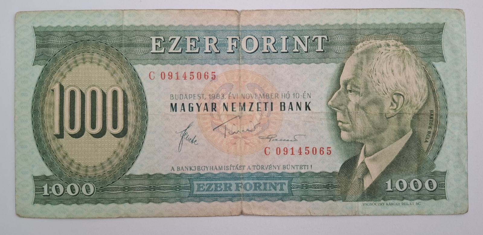 MADŽARSKA 1000 FORINT 1983