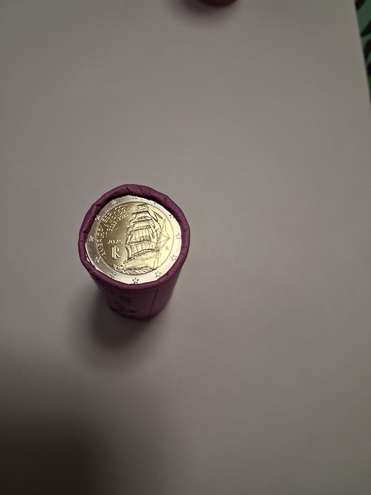 2 € spominski kovanec Italija 2025 – Amerigo Vespucci (UNC)