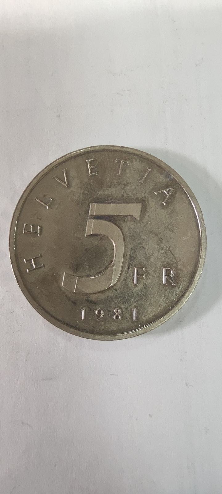 5 Fr Helvetia 1981