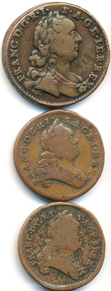 Austria Kreuzer Lot 1760 W Franz I