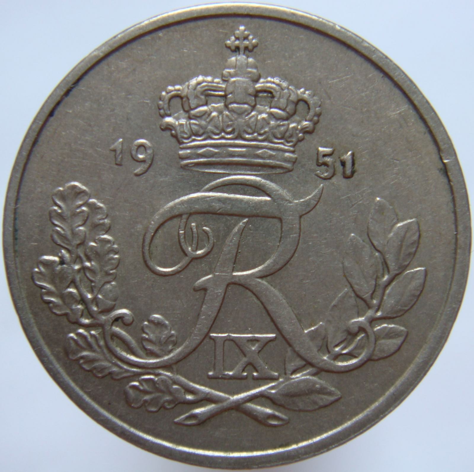 LaZooRo: Danska 25 Ore 1951 VF/XF