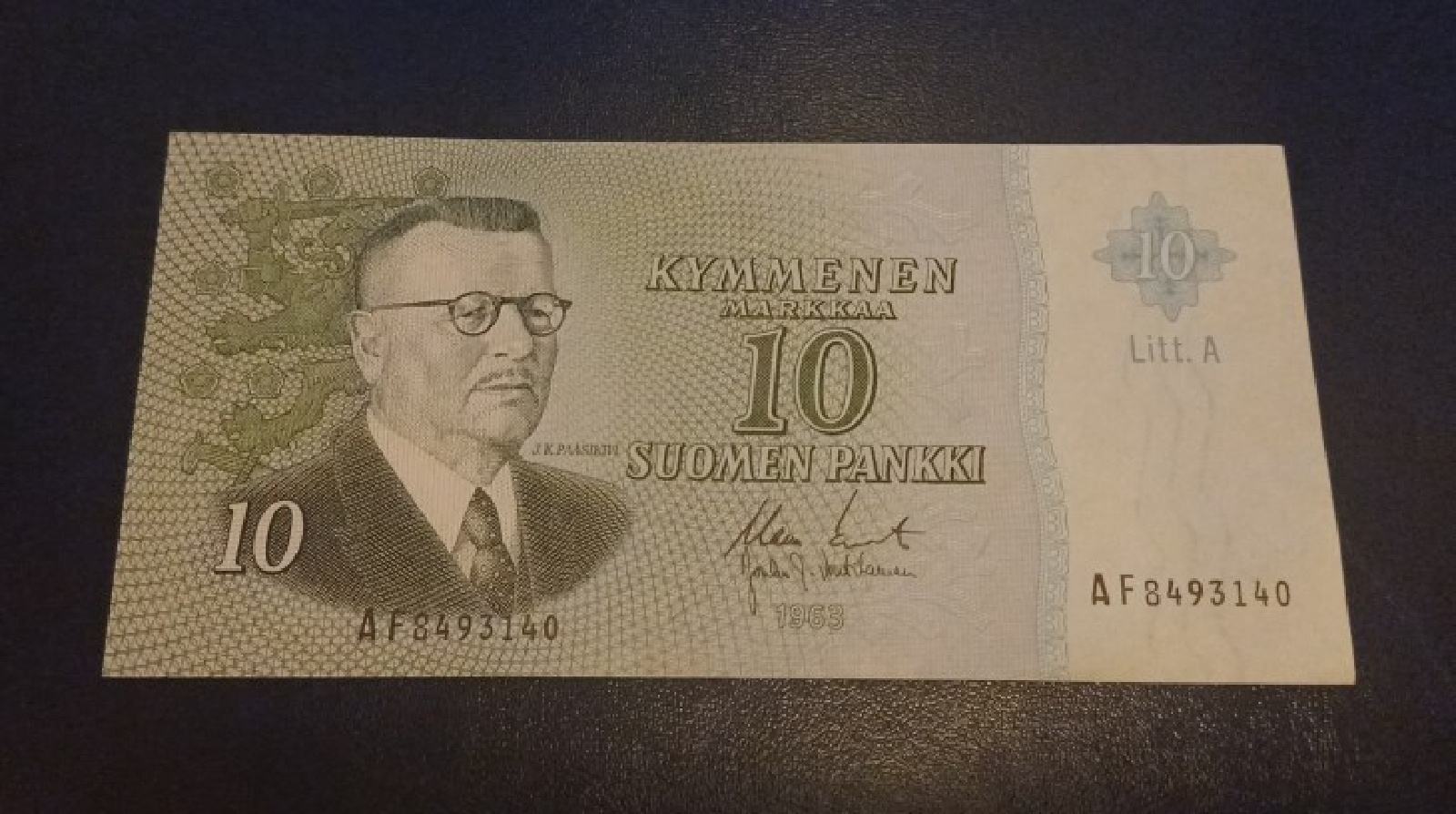 FINSKA 10 MARK 1963 VF+