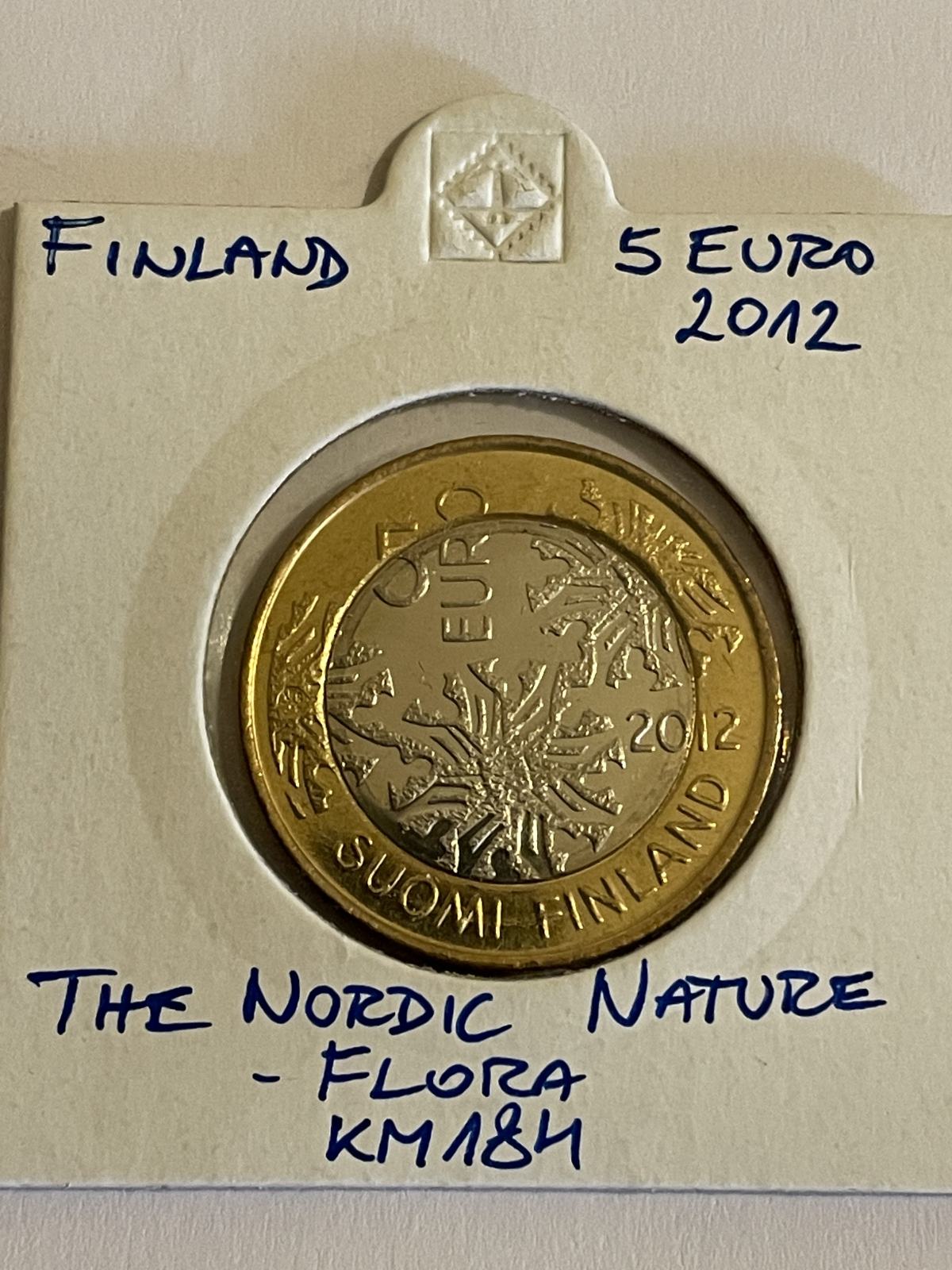 Finska 5 Evro 2012 Nordic nature Flora