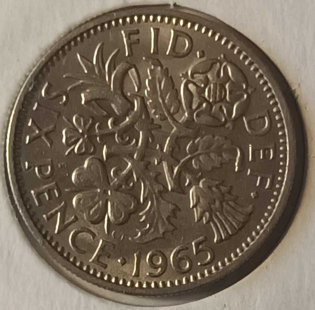 GREAT BRITAIN 6 PENCE 1965