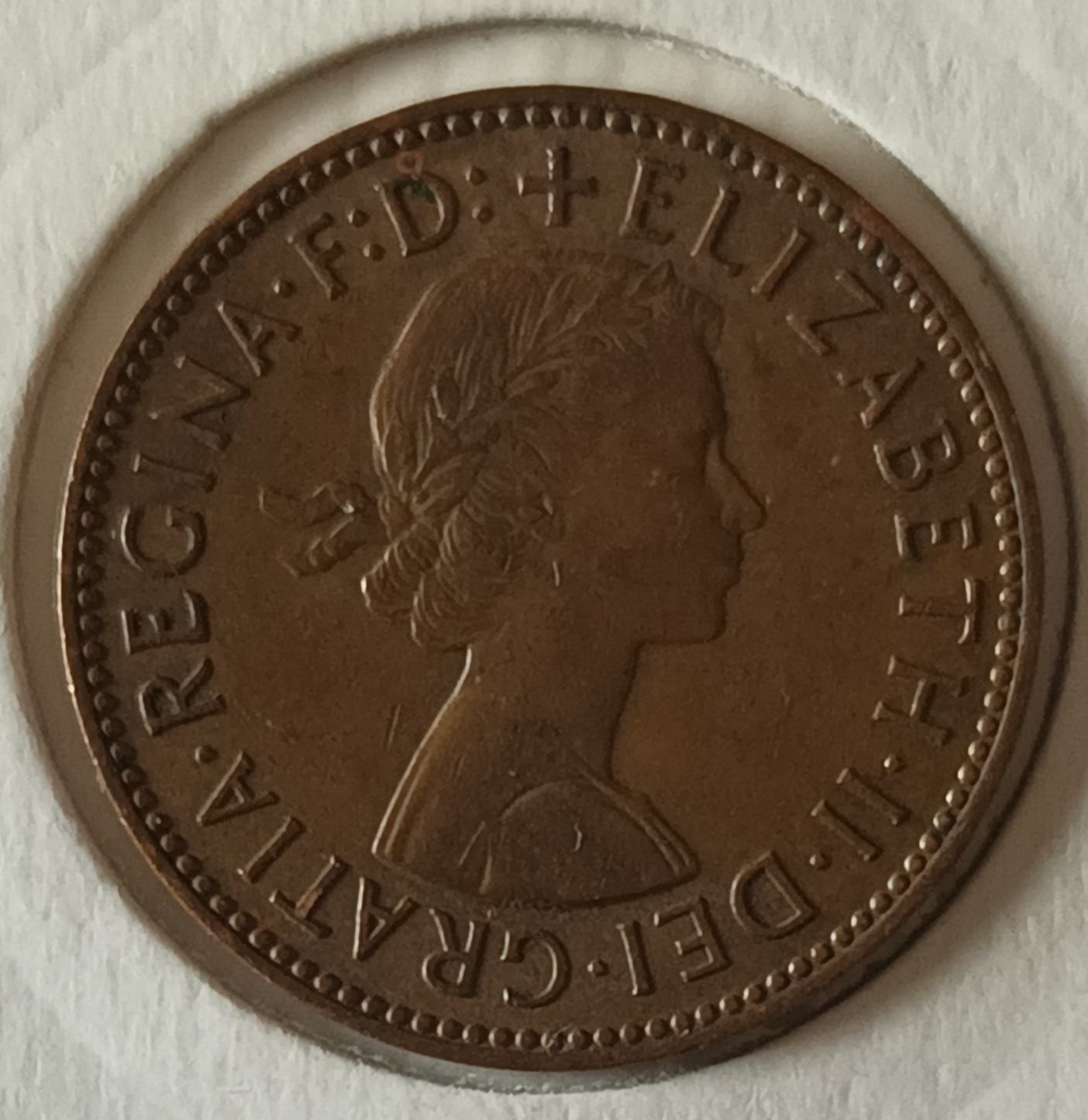 GREAT BRITAIN HALF PENNY 1954-58-59-60-62-63-64-65