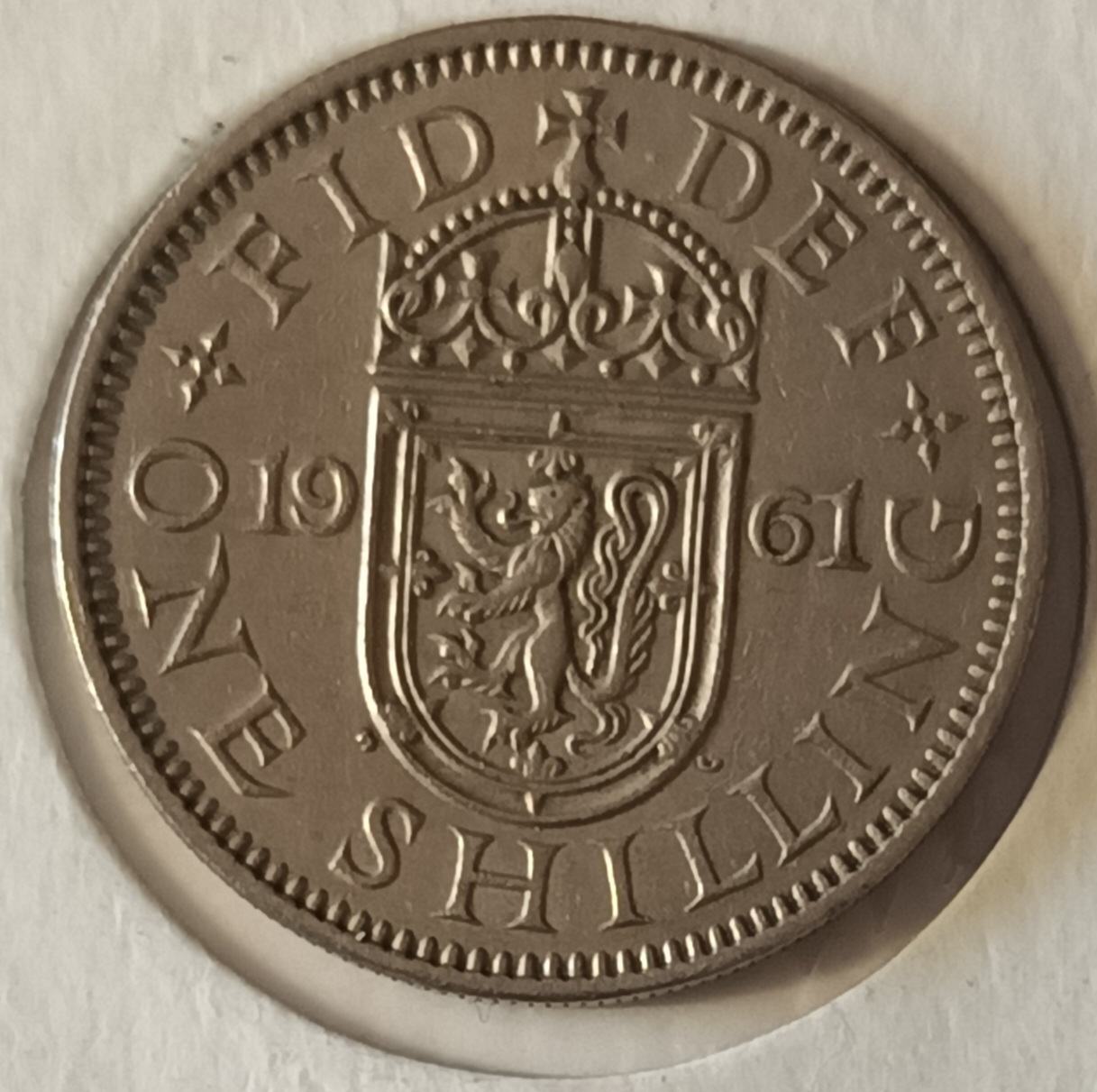 GREAT BRITAIN SHILLING ( SCOTTISH ) 1961