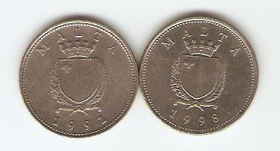 KOVANEC 10 cent 1991.98 Malta