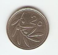 KOVANEC 2 cent 1991,95 Malta