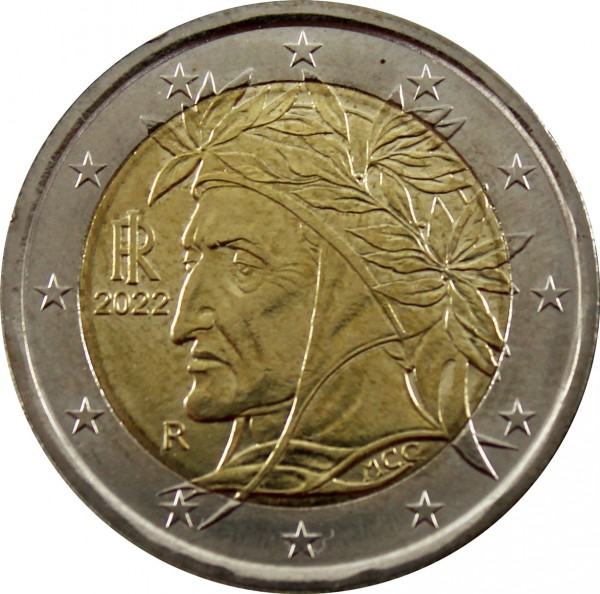 KOVANEC 2 eur Italija PORTRET DANTE ALIGHIERI 2002, 2003, 2014, 2022