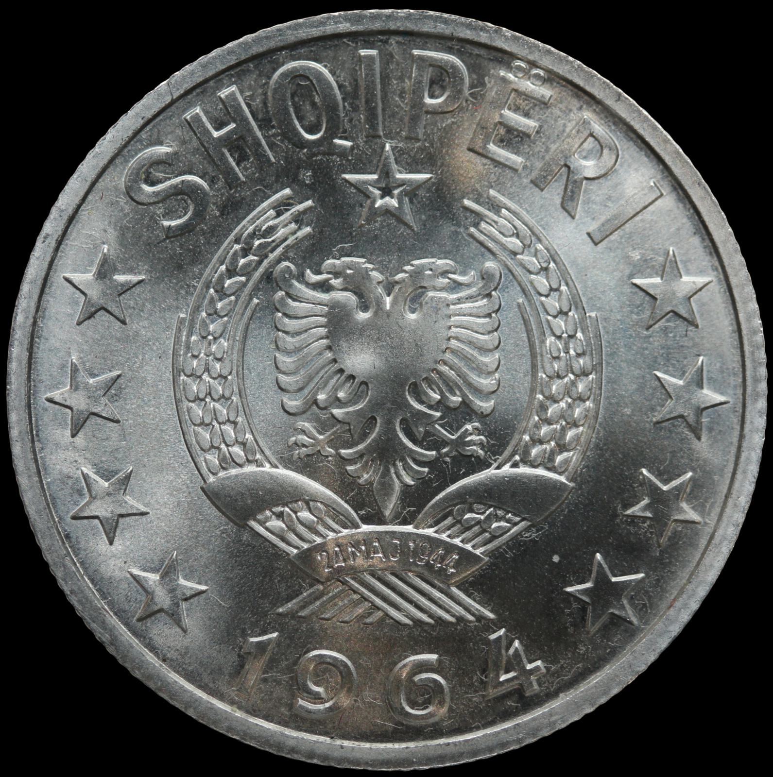 LaZooRo: Albanija 1 Lek 1964 UNC