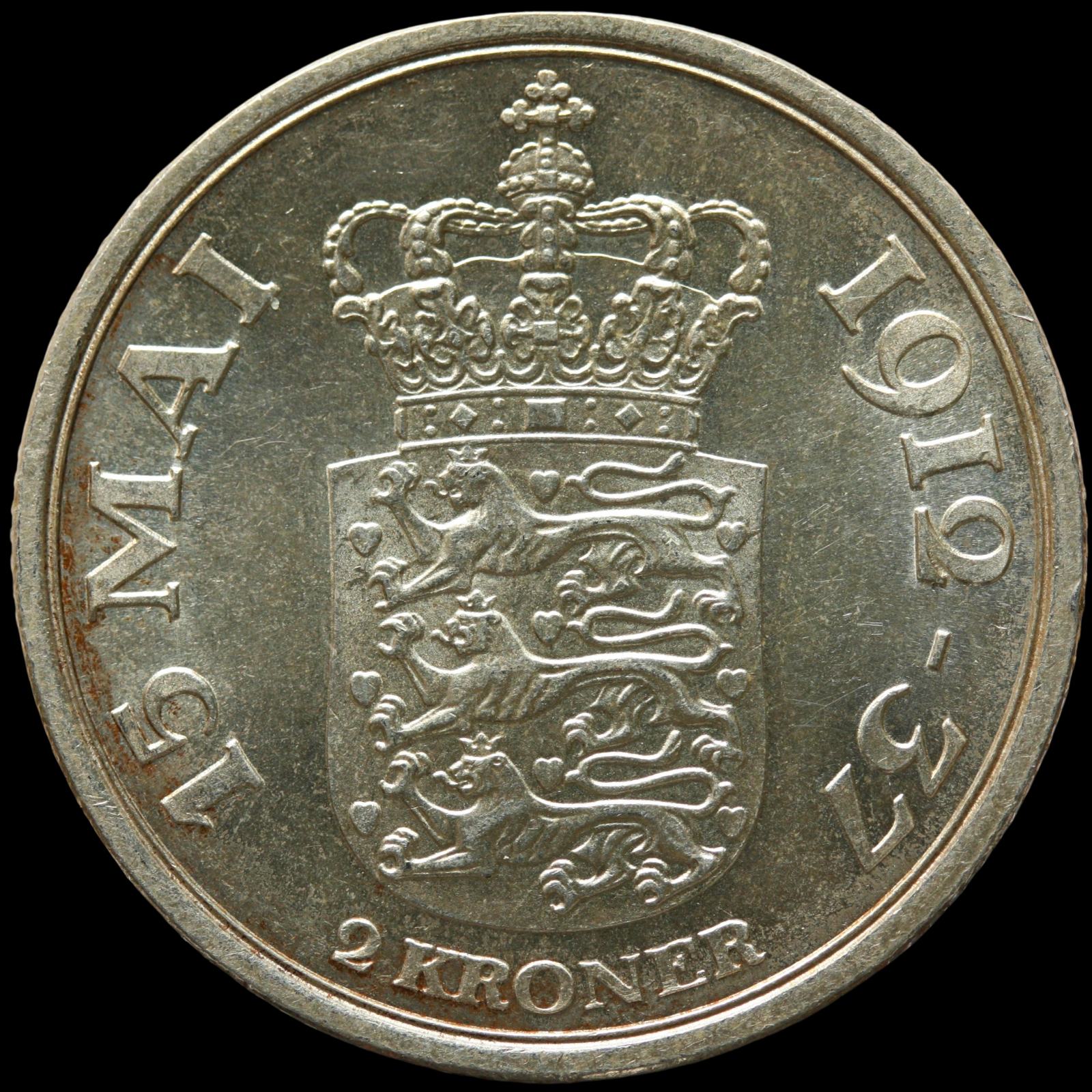 LaZooRo: Danska 2 Kroner 1937 specimen - Srebro