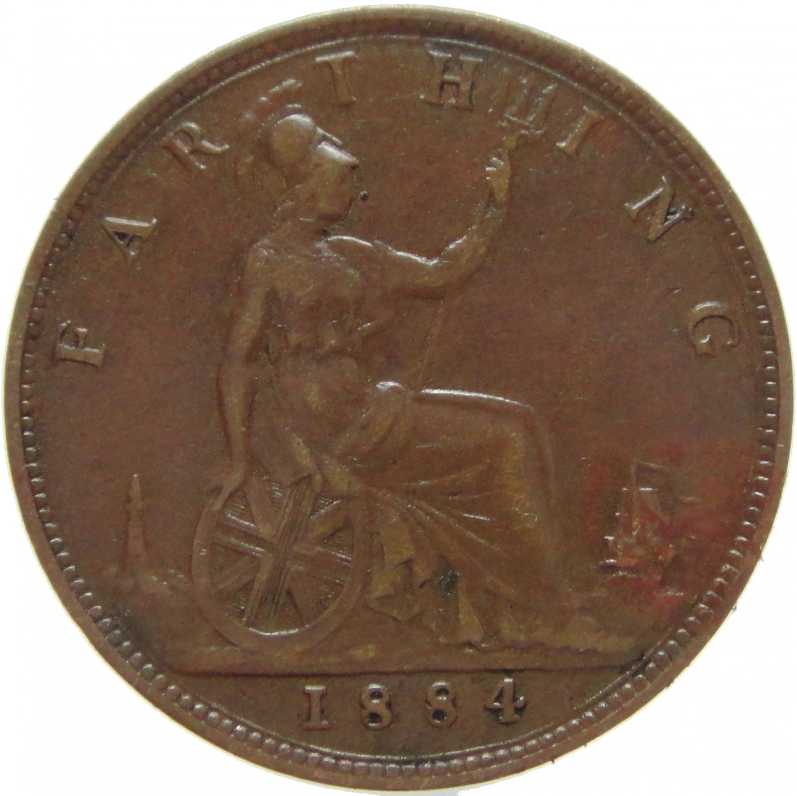 LaZooRo: Velika Britanija 1 Farthing 1884 XF