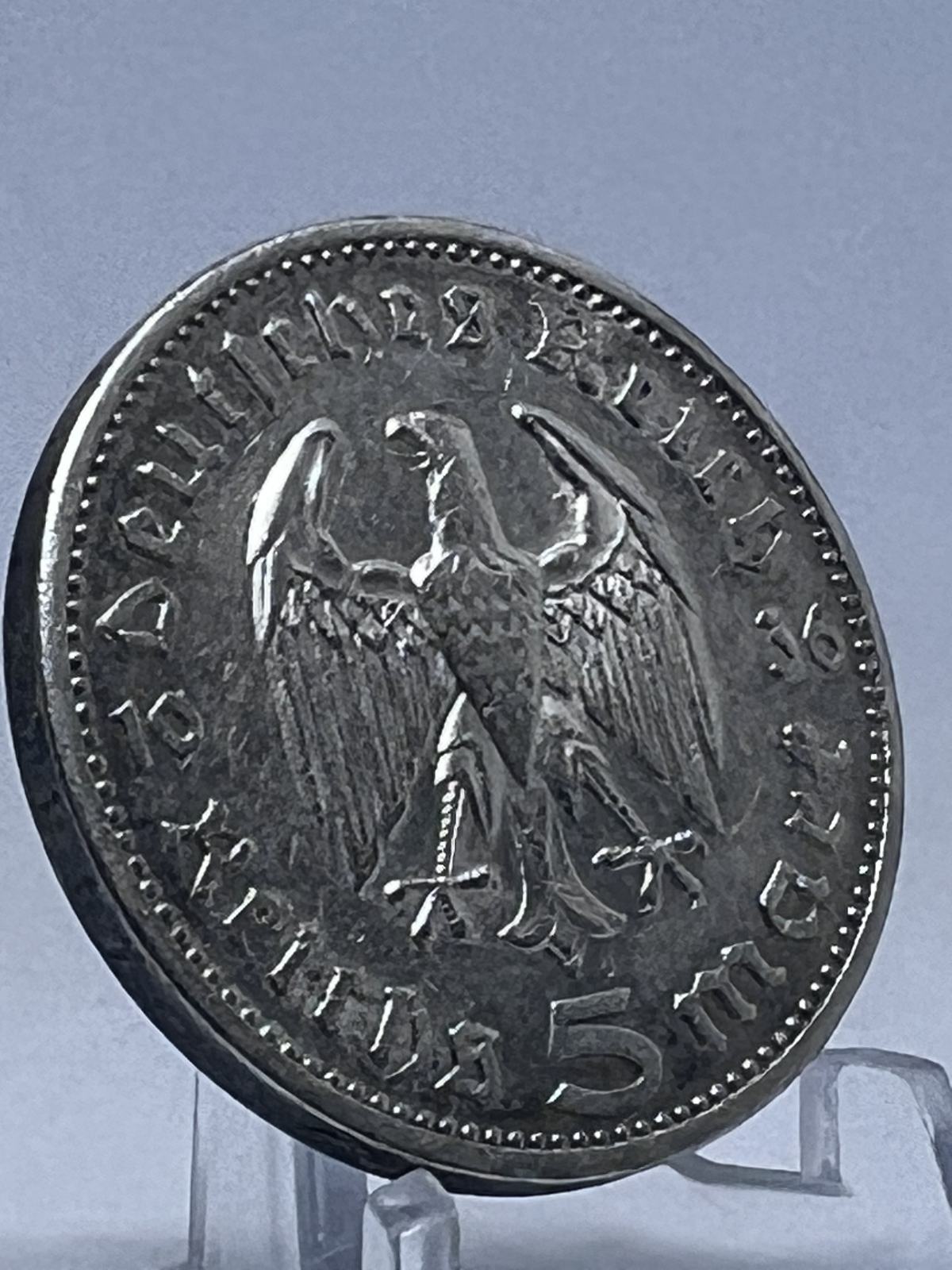 SREBRNIKI 5 REICHSMARK - ADOLF HITLER WW2