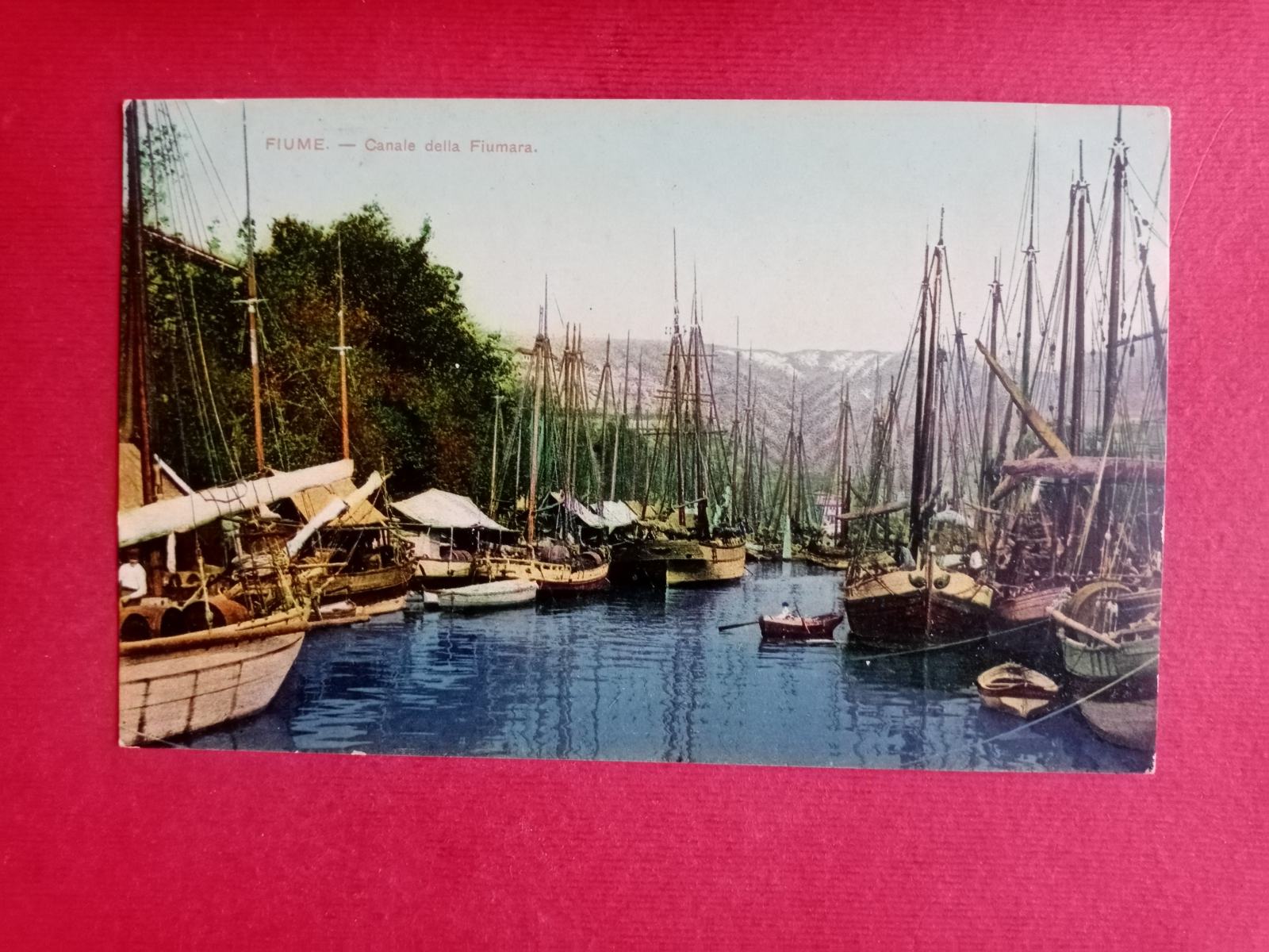 Fiume – Canale della Fiumara.Reka.Ladja,ship,čoln,boat