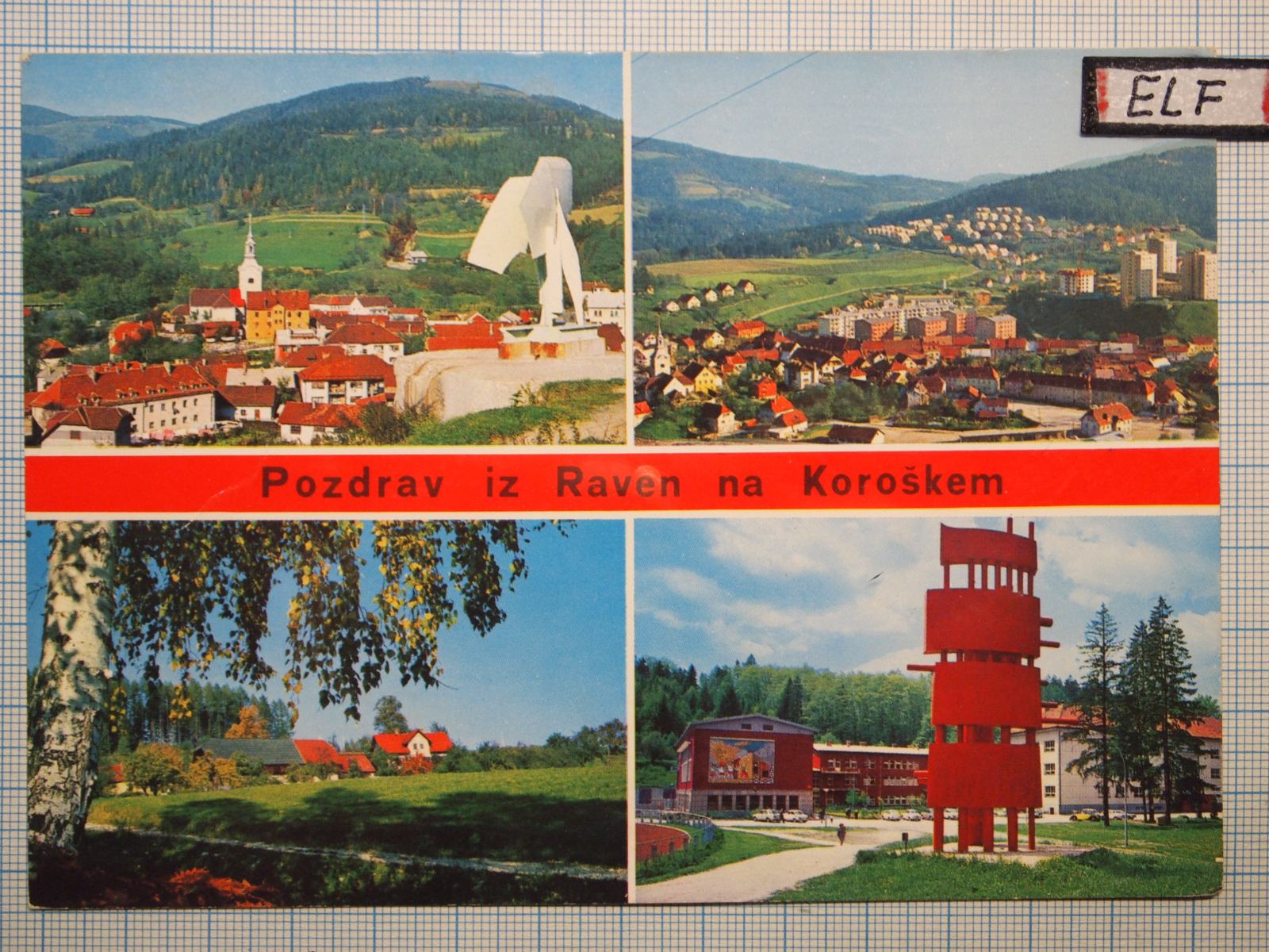 Razglednica RAVNE NA KOROŠKEM