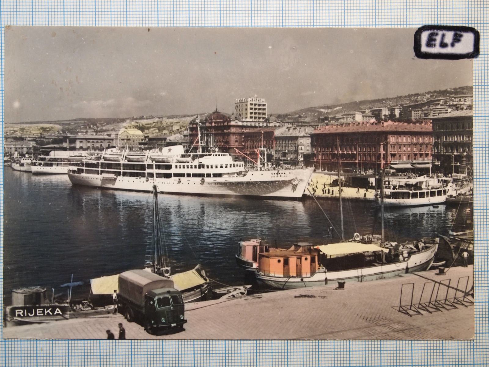 Razglednica RIJEKA - ladja